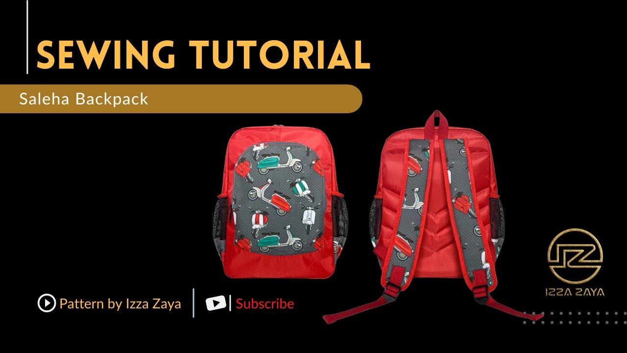 Saleha Backpack Sewing Tutorial - YouTube