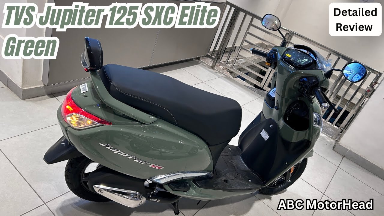 2025 TVS Jupiter 125 Elite Green SXC - Most Detailed Review | What's ...