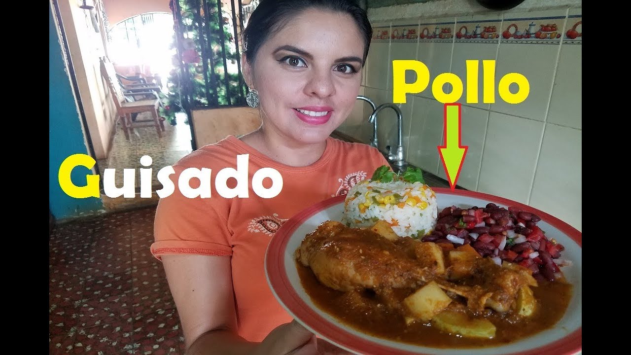 Pollo Guisado Al estilo Salvadoreño (Sabroso y fácil de hacer ) - YouTube
