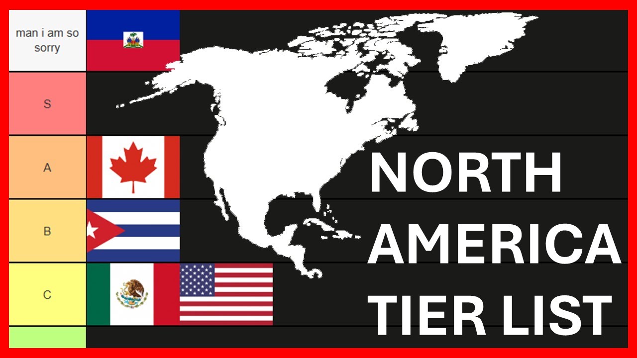 Countries Tier List - North America - YouTube