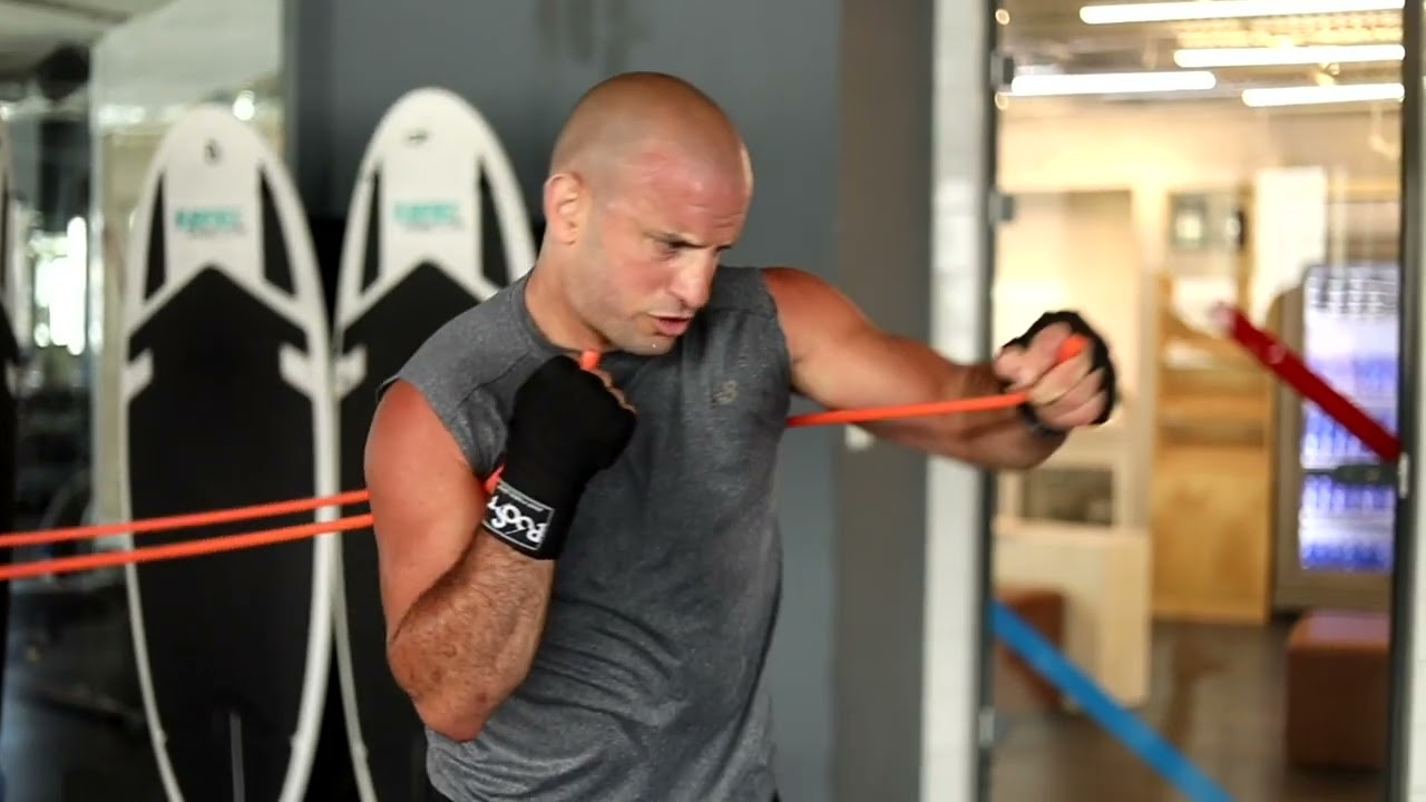 Jab Low Cross Left Uppercut Cross - DopamineO Bands Training - YouTube