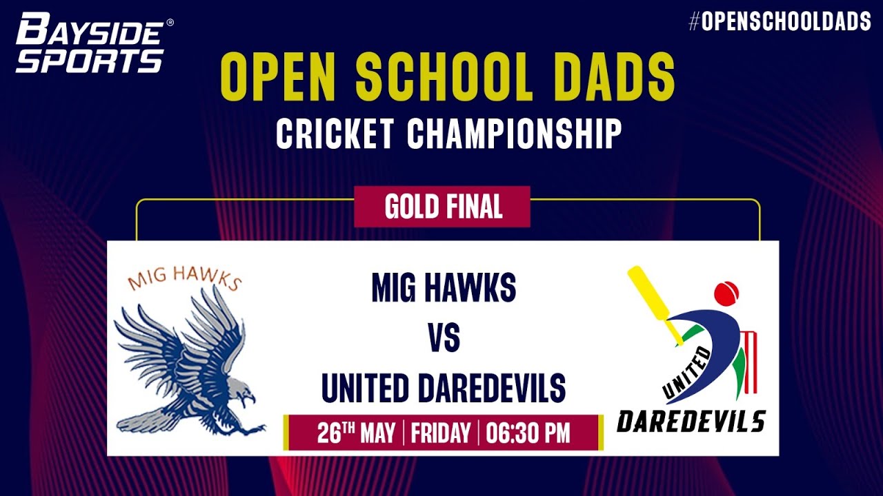BAYSIDE SPORTS OPEN SCHOOL DADS CRICKET CHAMPIONSHIP GOLD FINAL || MIG ...