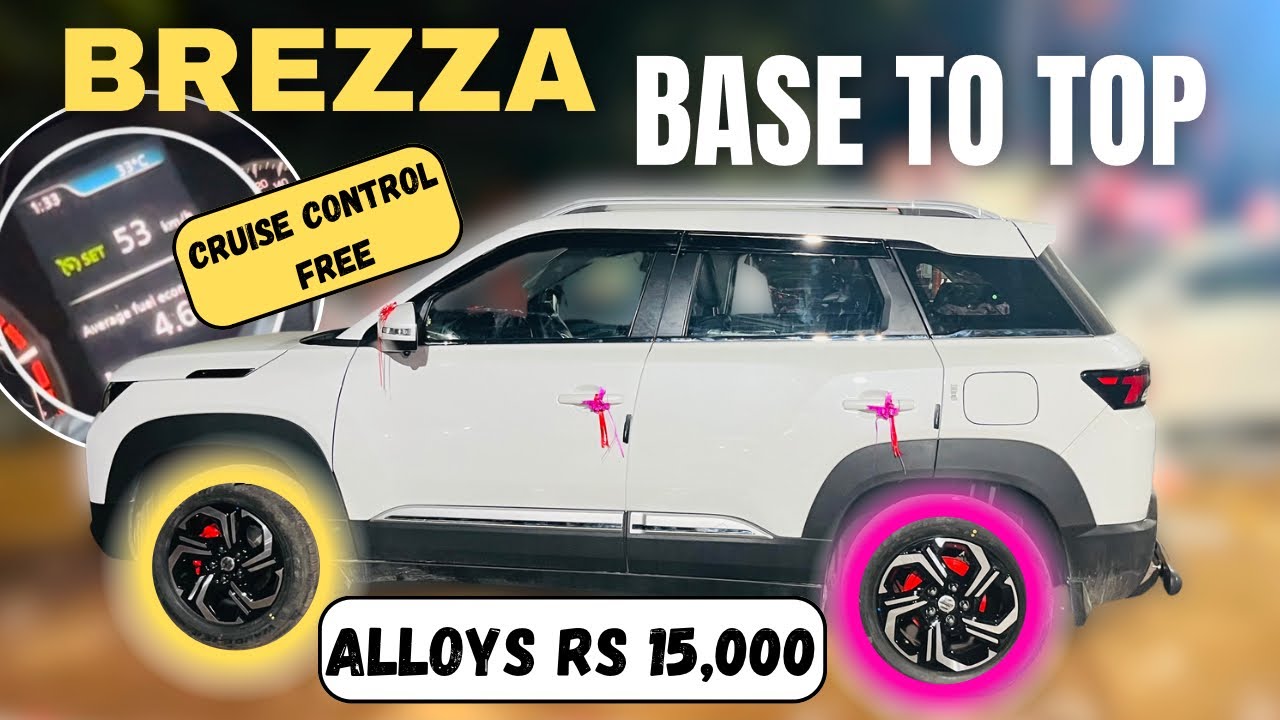 2025 Brezza lxi Cng Modifications with Price Brezza base to top ...
