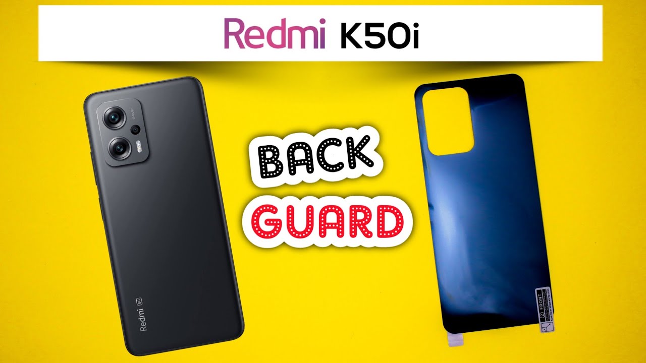 Redmi K50i Back Glass Protector! - YouTube