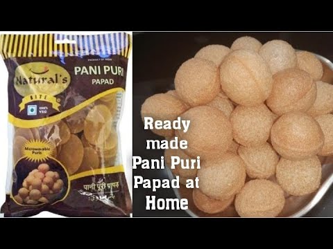 Natural's Pani Puri Papad I Ready made Pani Puri Papad I How to use ...