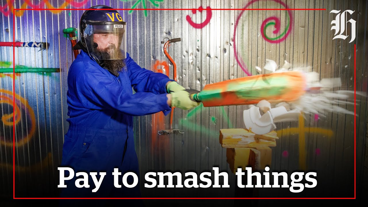 Pay to smash things in Upper Hutt | nzherald.co.nz - YouTube