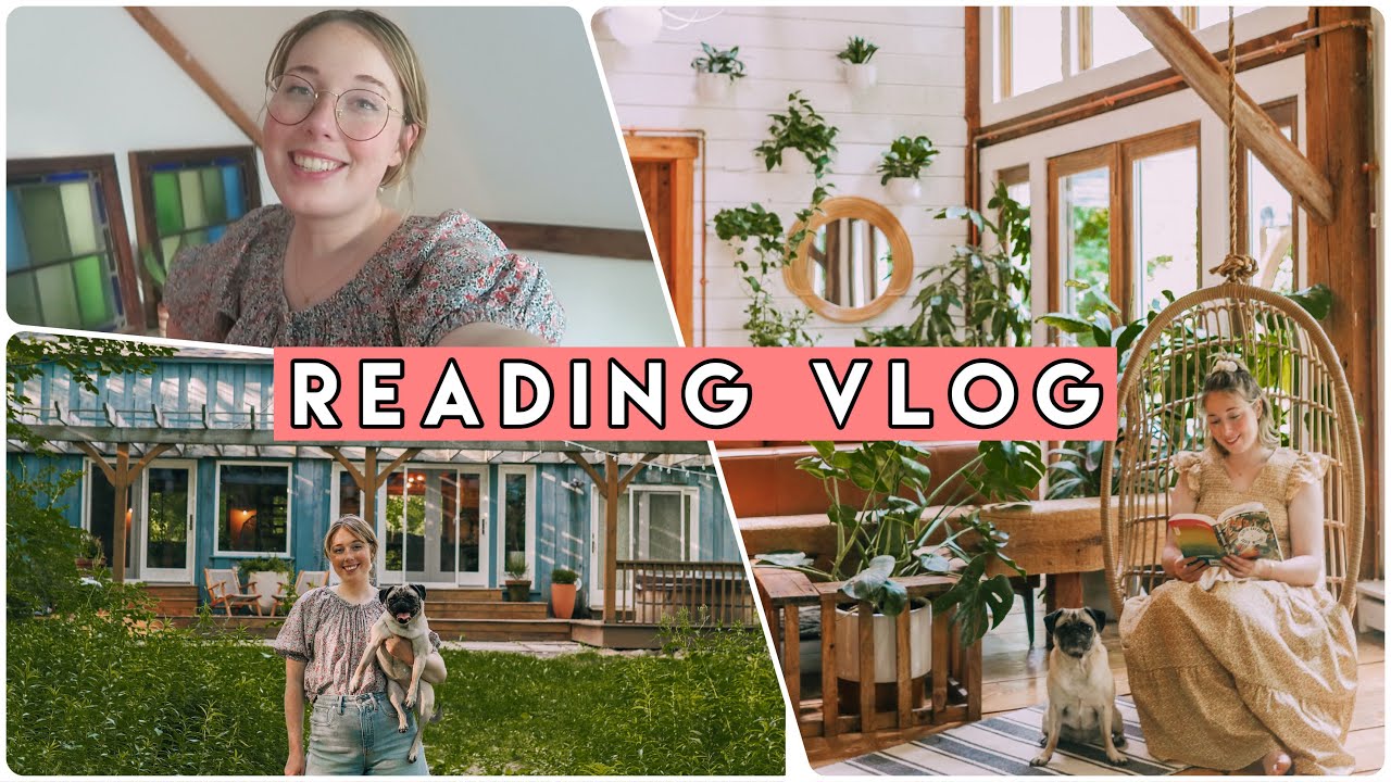 READING VLOG: reading books in a cozy cabin! 📚 - YouTube