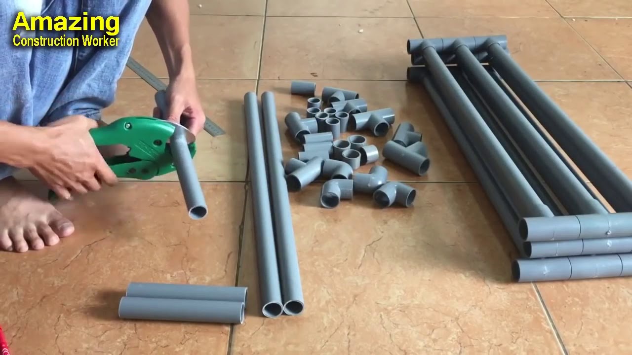 Diy ! Shoe Rack With PVC Tube Ø27 - YouTube