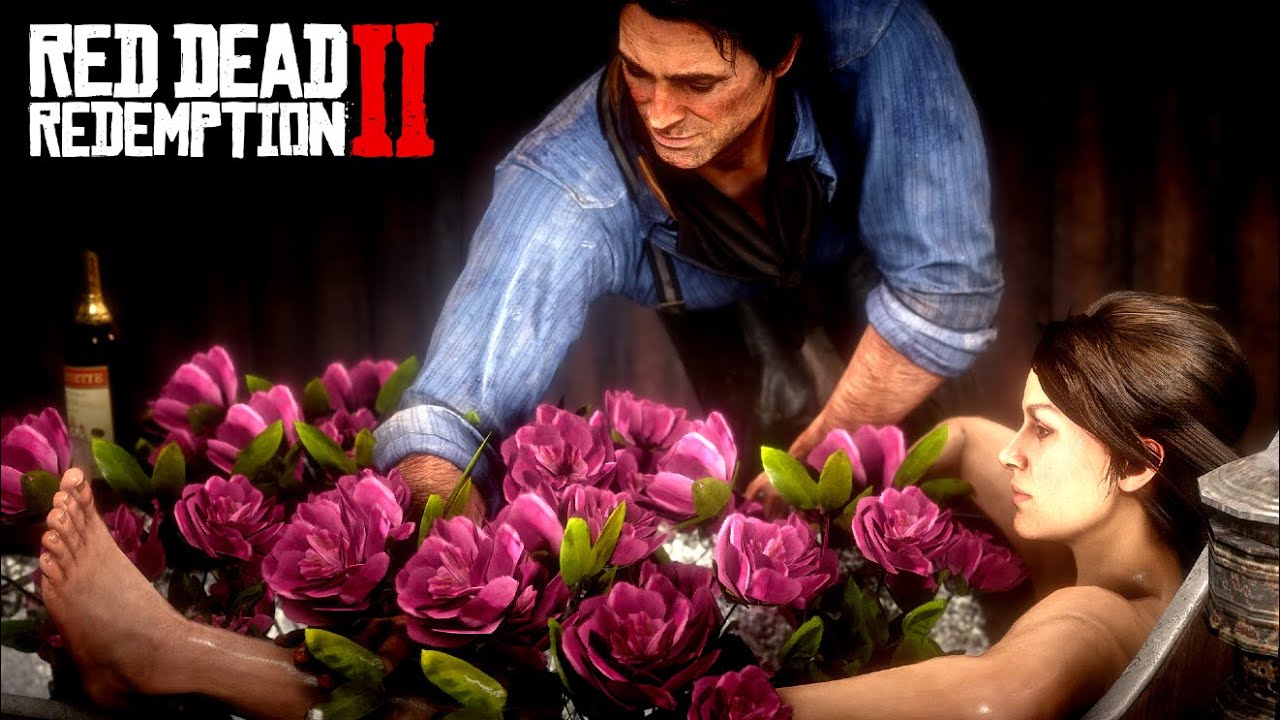 Arthur Morgan Bathes Mary Linton Model Swap Red Dead Redemption 2
