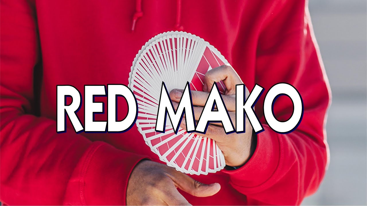 Deck Review - Red Mako Playing Cards from Gemini Decks - YouTube