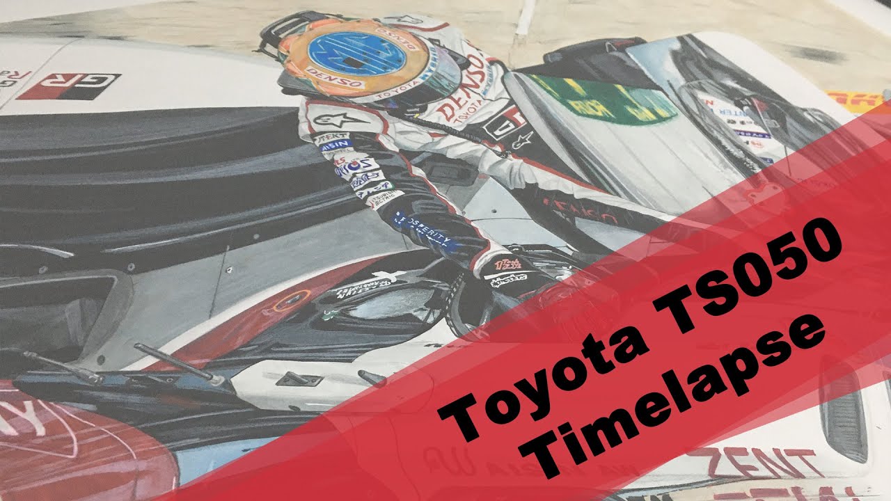 Toyota TS050 2019/20 drawing - Timelapse - YouTube