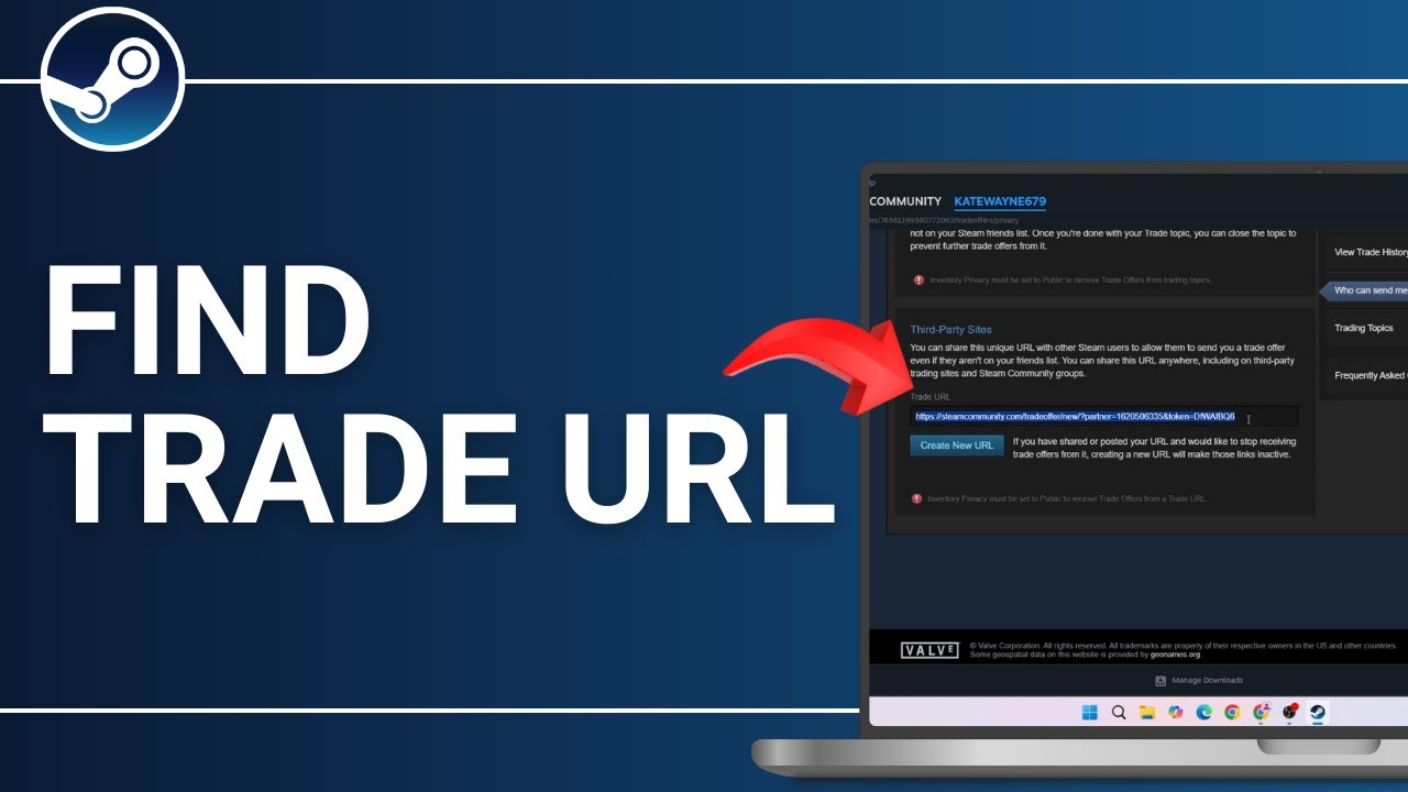 How To Find Your Trade URL on Steam? - YouTube