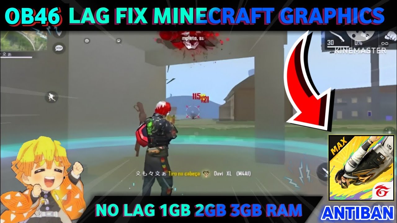 FREE FIRE MINECRAFT GRAPHICS IN FREE FIRE 🔥| PLAY WITHOUT ANY LAG ...