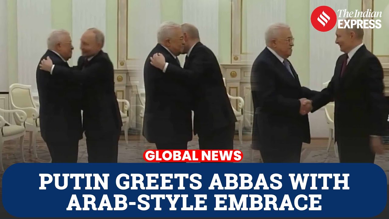 Rare Kremlin Moment:Putin Welcomes Abbas With Traditional Embrace - YouTube