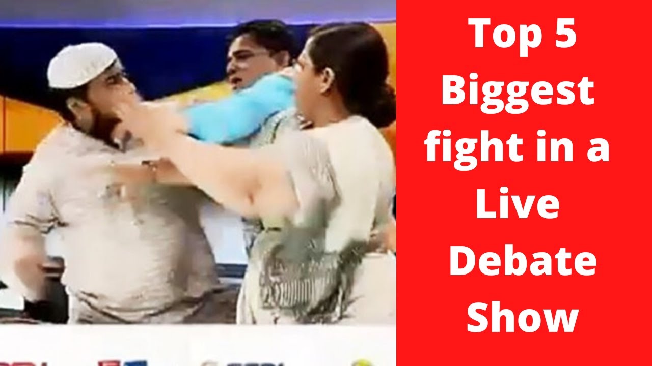 Top 5 Biggest fight in a Live Debate Show - YouTube