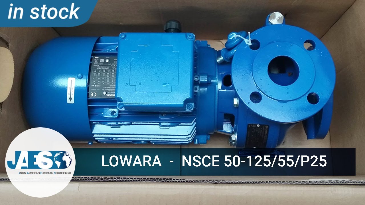 LOWARA NSCE 50-125/55/P25 (IN STOCK) Pump - Pompa - Bomba - YouTube