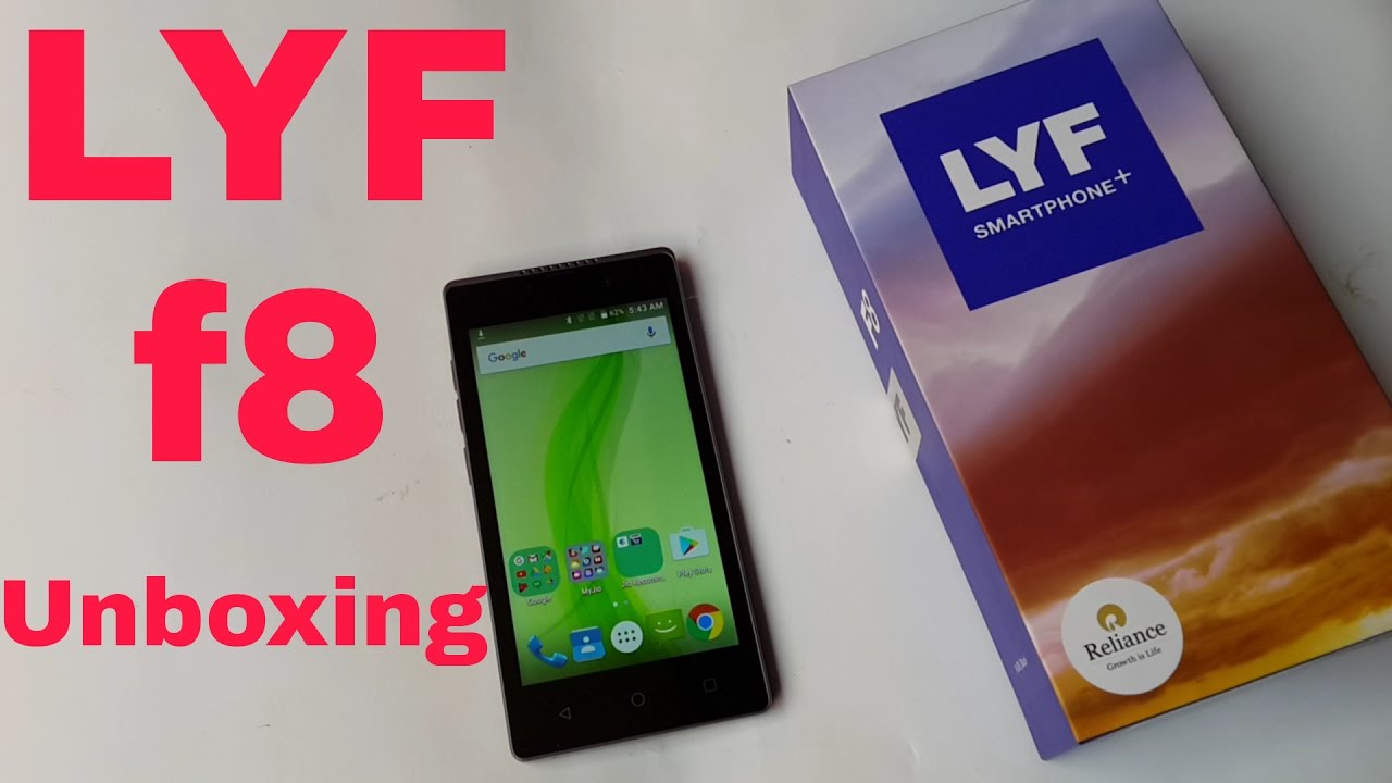 LYF F8 Unboxing : Reliance JIO - YouTube