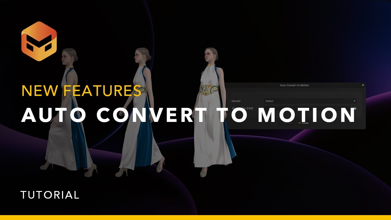 Marvelous Designer 2025.0 : Auto Convert to Motion - YouTube