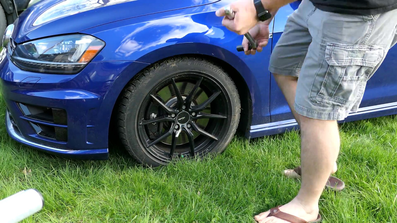 Volkswagen Golf R MK7 - Preparing for Full Brake Job Front & Rear - YouTube