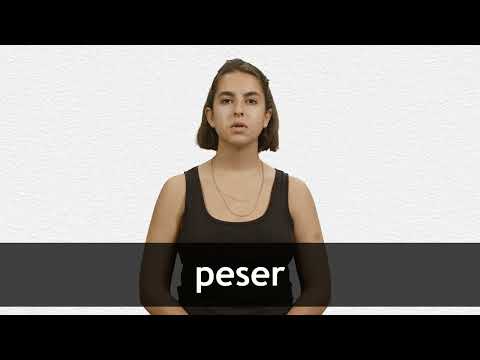 How to pronounce PESER in French