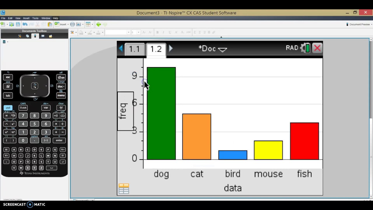 Ti-Nspire 101 - Frequency table to Histogram - YouTube