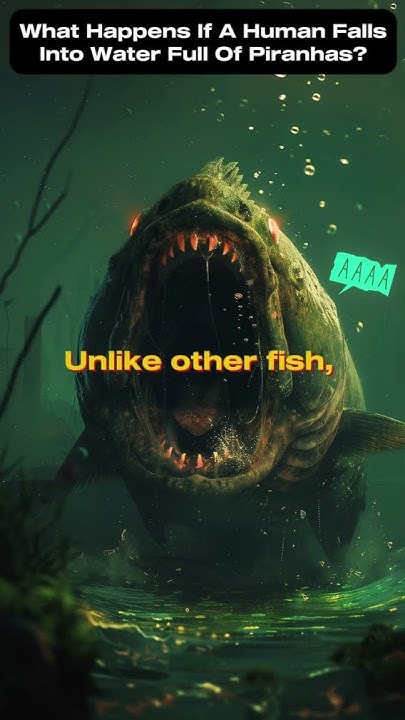 What happens if you fall into water fall of piranhas? - YouTube