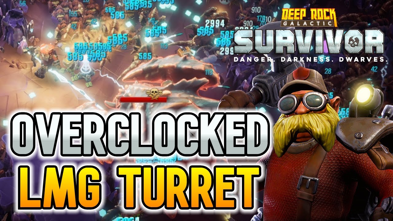 Overclocked Electric LMG Turret GOES BRRRR | Deep Rock Galactic ...