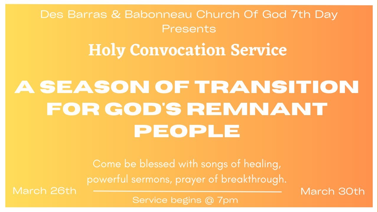 Church Of God 7th Day Holy Convocation Service| Impact Ministries - YouTube