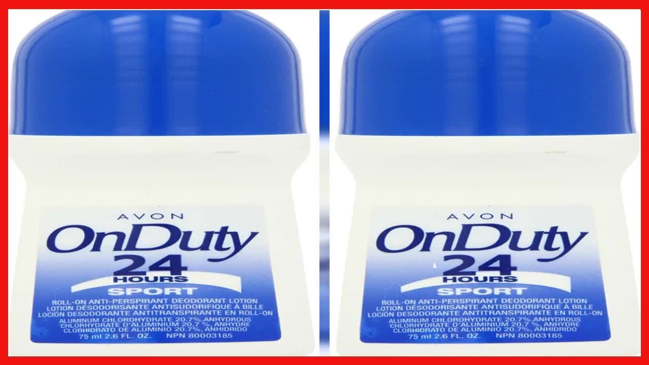 Avon On Duty 24 Hours Sport Roll-on Anti-perspirant Deodorant 2.6 oz ...