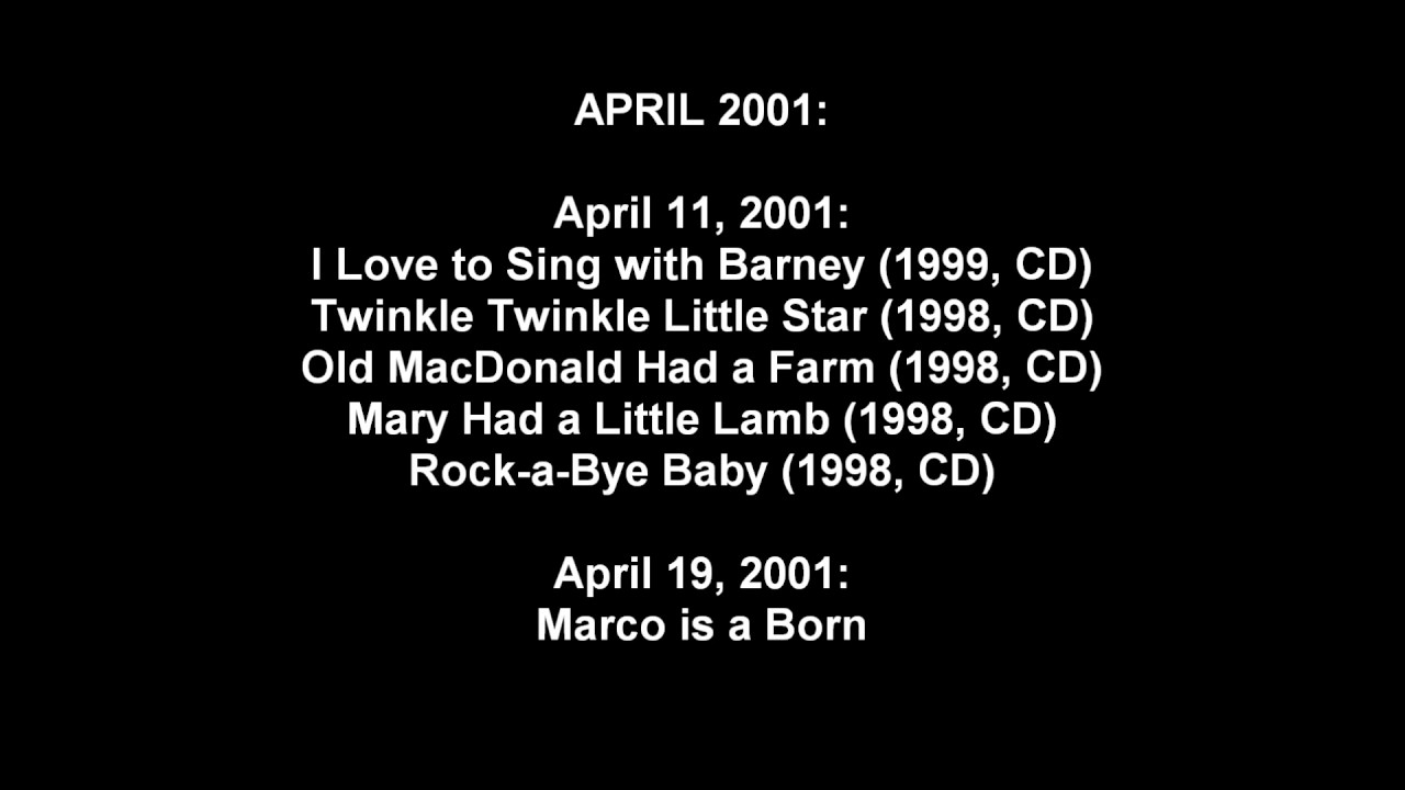 Barney Magazine Promo - March & April 2001 Ad - for Laredo TX Version ...