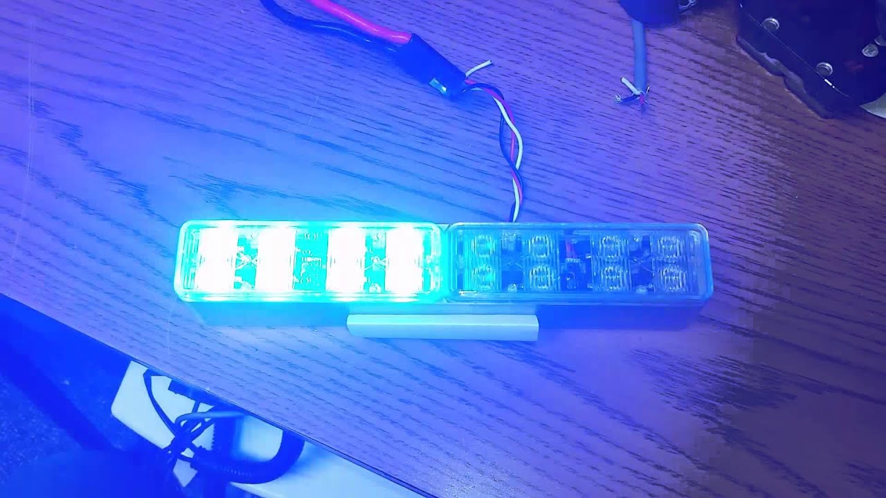 CODE 3 LEDX DUAL HEAD SURFACE MOUNT R/B AND B/A - YouTube