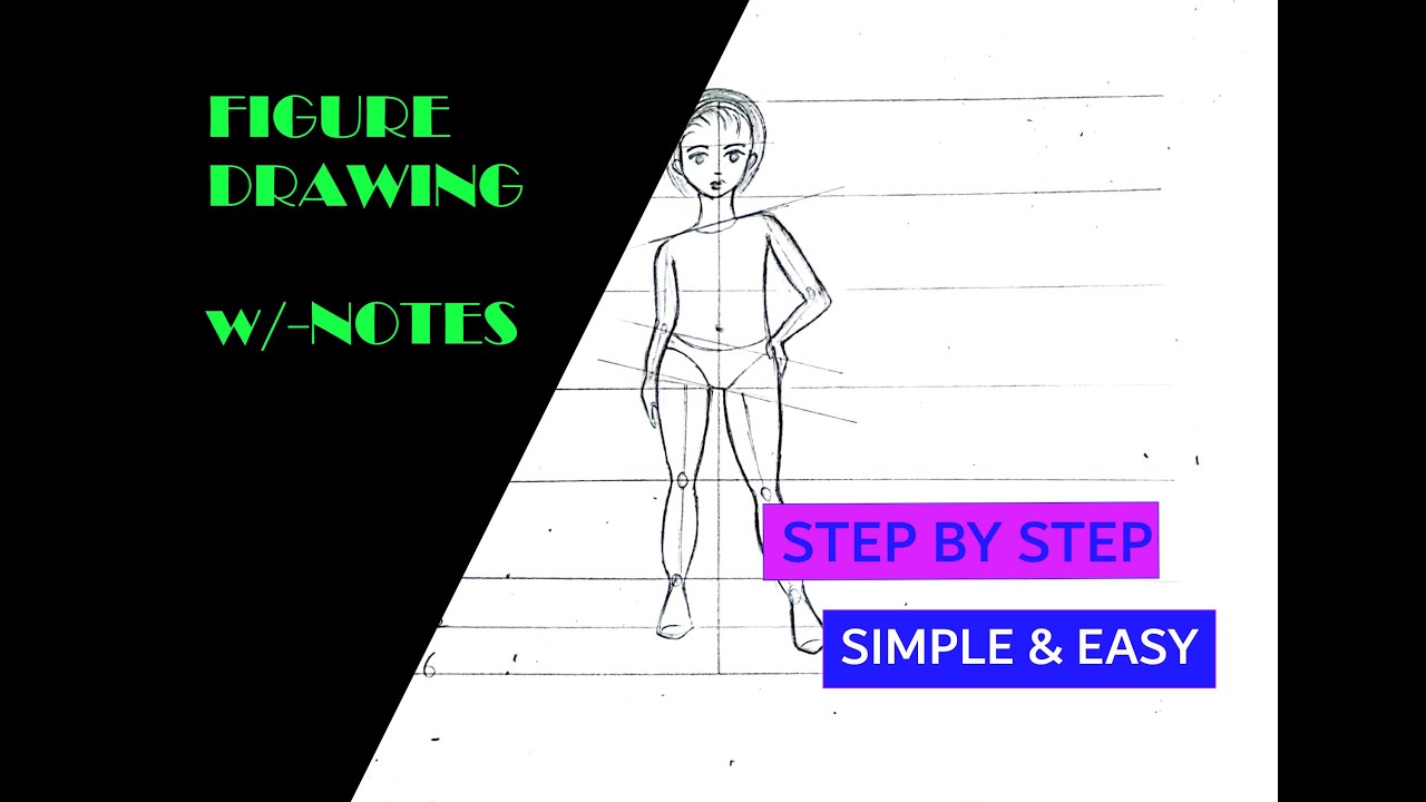 How to draw KIDS FIGURES /FASHION FIGURES-2/ CROQUIS / Basic proportion ...