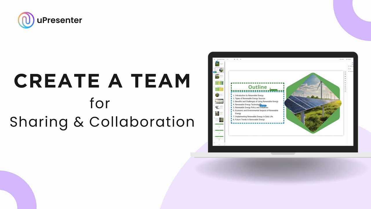 How to Create a Team for Sharing and Collaboration in uPresenter - YouTube