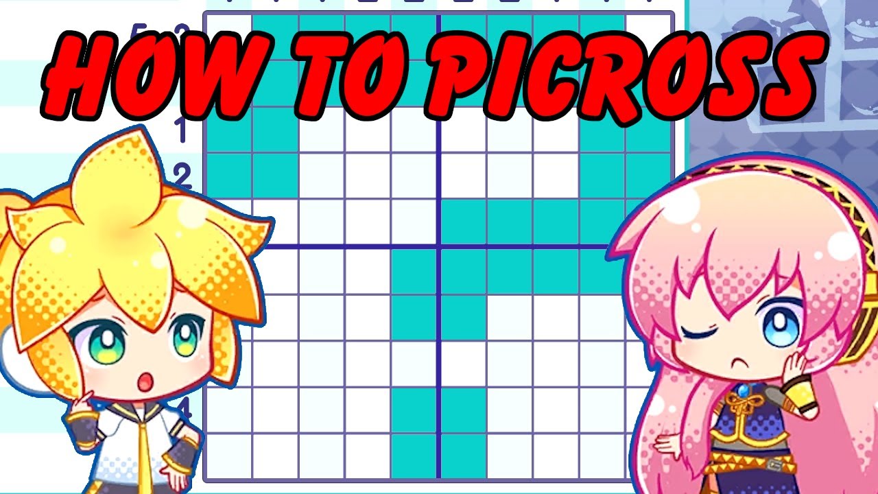 HOW TO PICROSS - Hatsune Miku Logic Paint S - YouTube