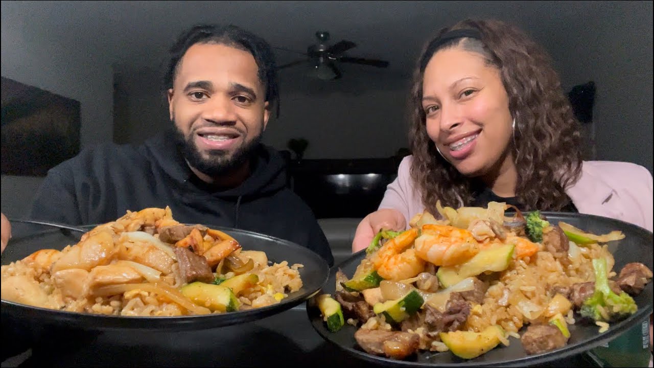 Hibachi Steak, Shrimp, Scallops, and Chicken. Sistas - YouTube