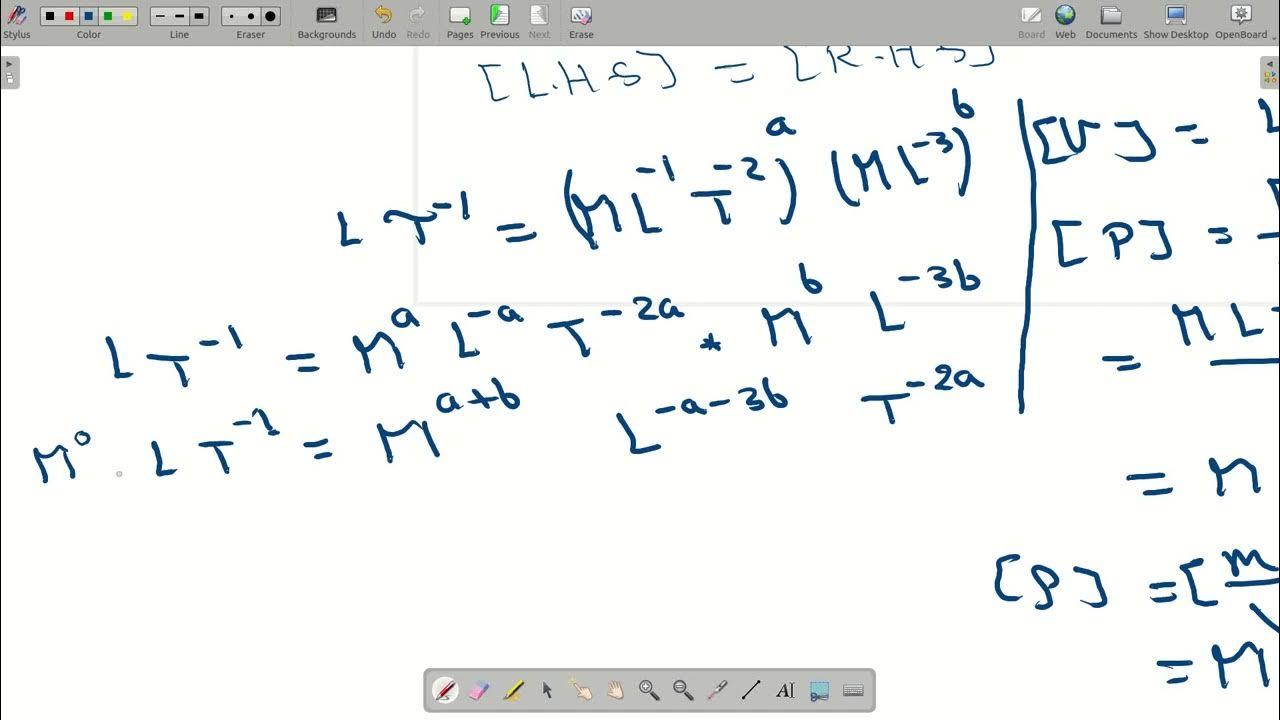 Dimensional Analysis Example 4 - YouTube