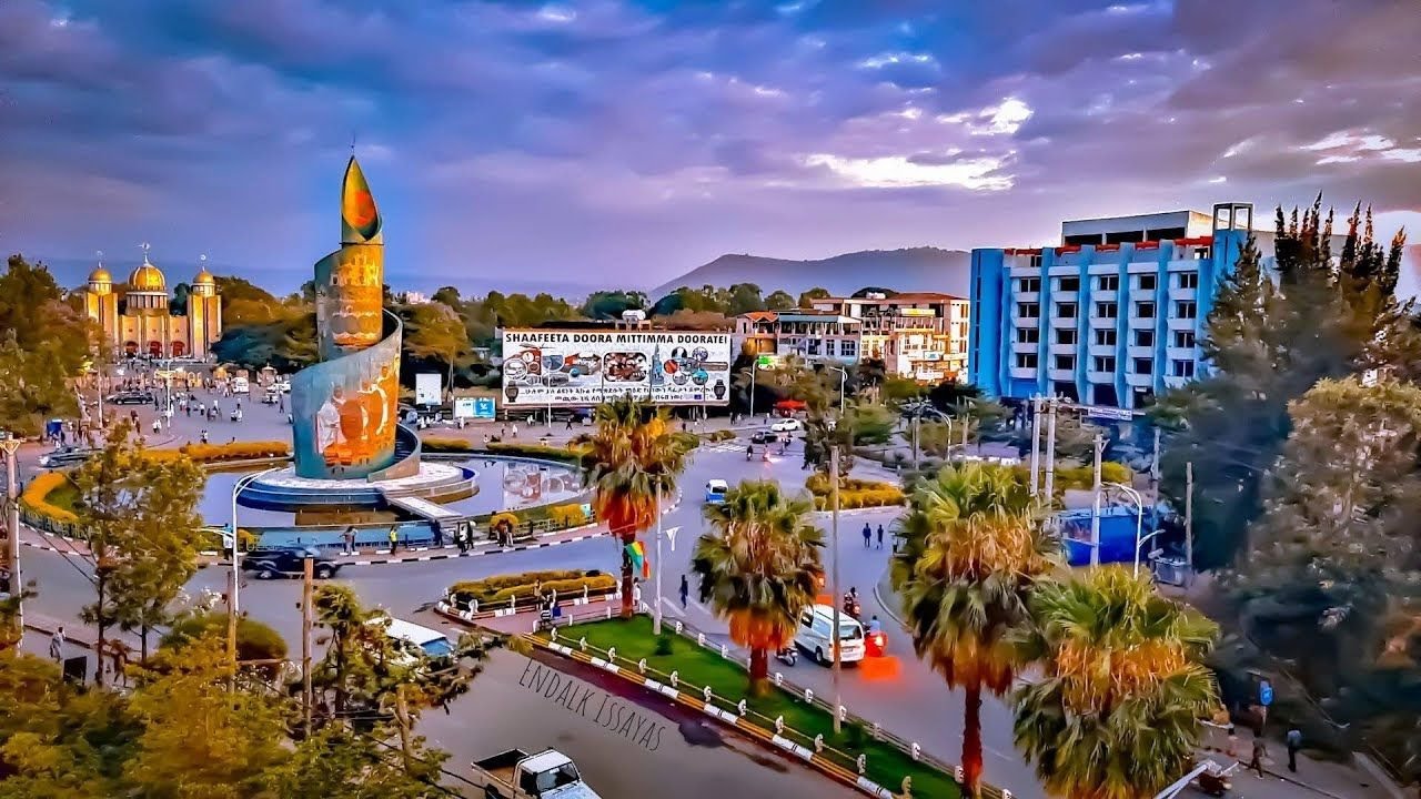 Hawasa city drone view -st.gebiel church-Begena mezmur -ሀዋሳ -የሀዋሳ ገብርኤል ...