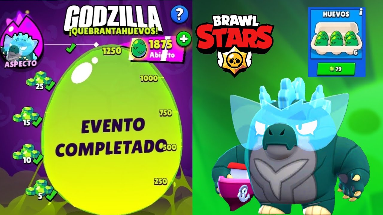 COMPLETAMOS el EVENTO DE GODZILLA en BRAWL STARS #brawlstars #godzilla ...