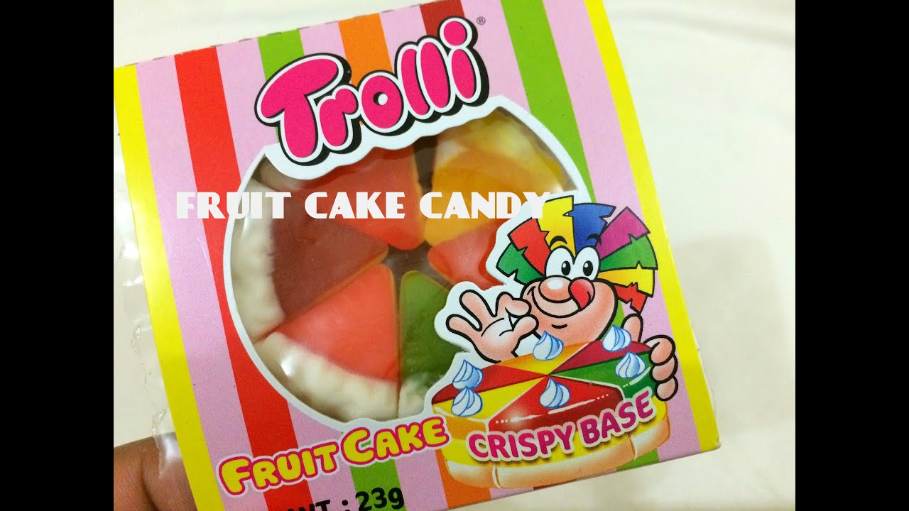 TROLLI FRUIT CAKE CANDY...!!! - YouTube