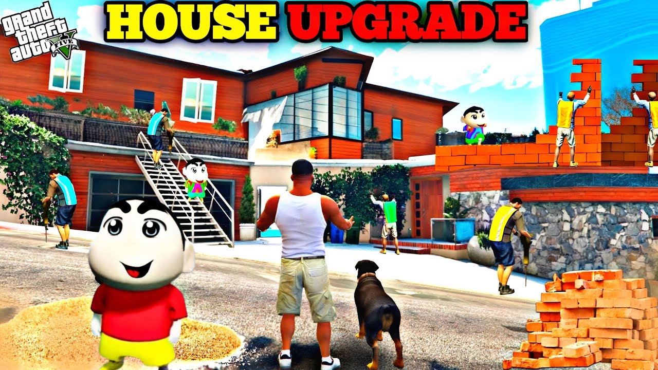 GTA 5 : Franklin Shinchan & Chop Ultimate Luxury House Upgrade GTA 5 ...