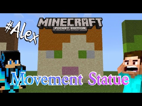 Minecraft Alex Movement Statue {Falling Art} |#2| - YouTube