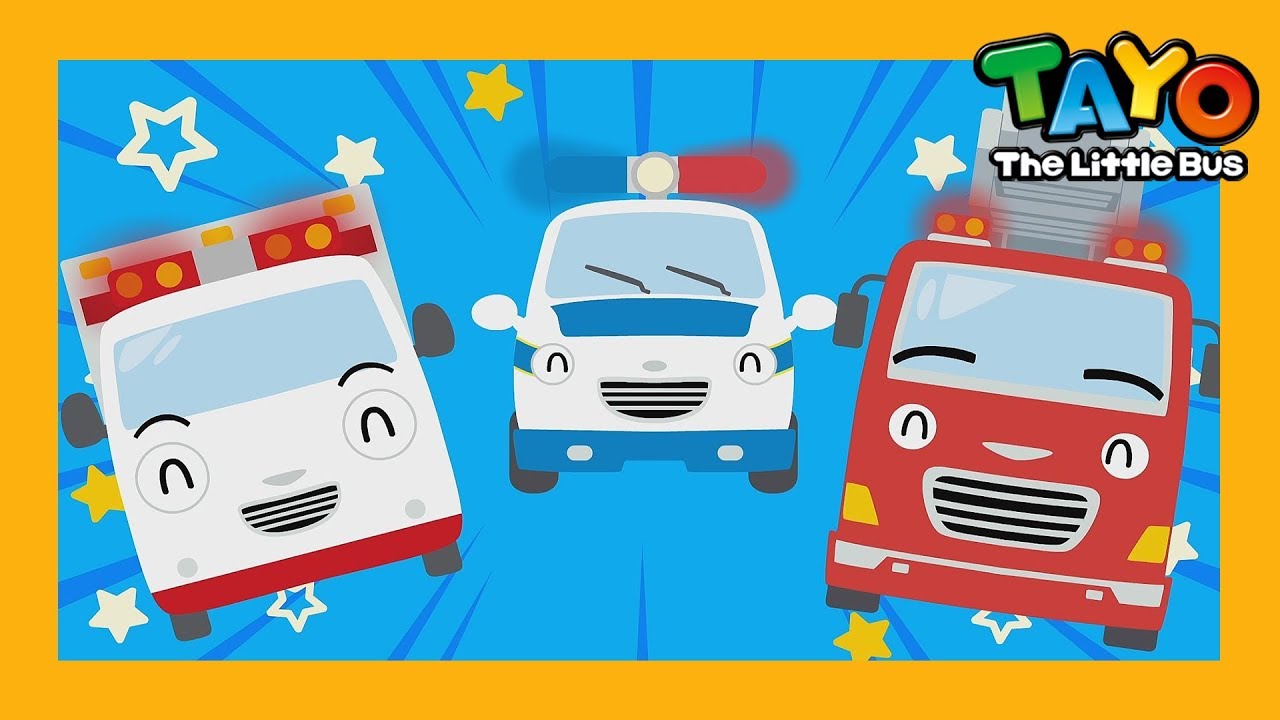 The brave rescue cars l Car songs l Tayo the little bus l Song for ...