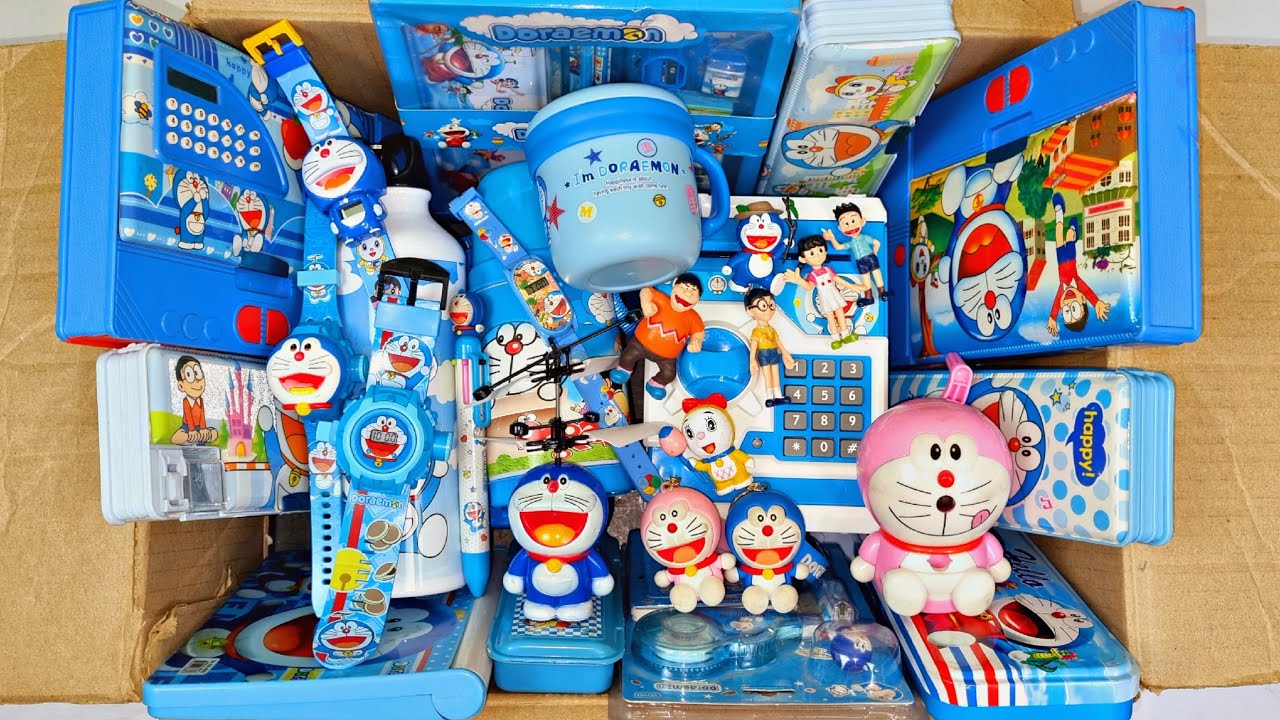 Doraemon stationery, gadgets & toys collection - pencil case, projector ...