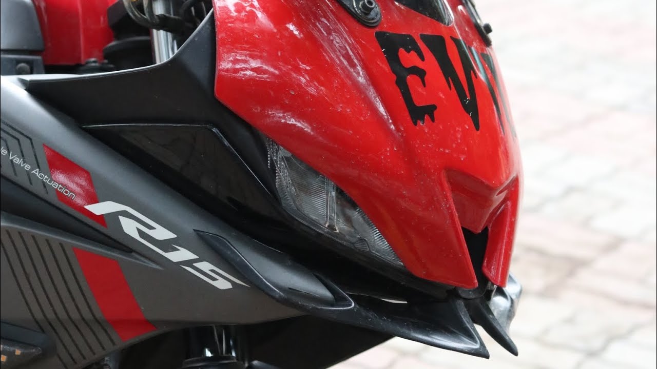Monster looking r15v3😳|| r15v3 modifications || R6 mask on r15v3 - YouTube