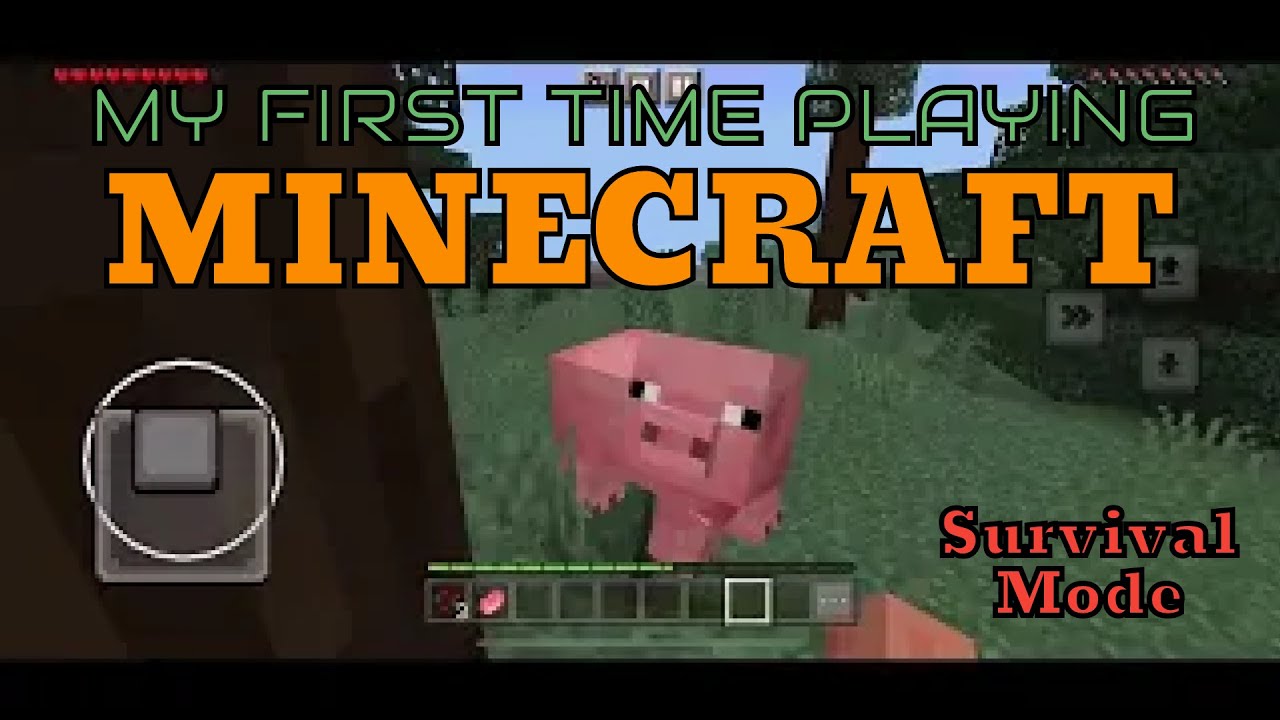 PLAYING MINECRAFT for the FIRST TIME! | Survival Mode | Minecraft - YouTube