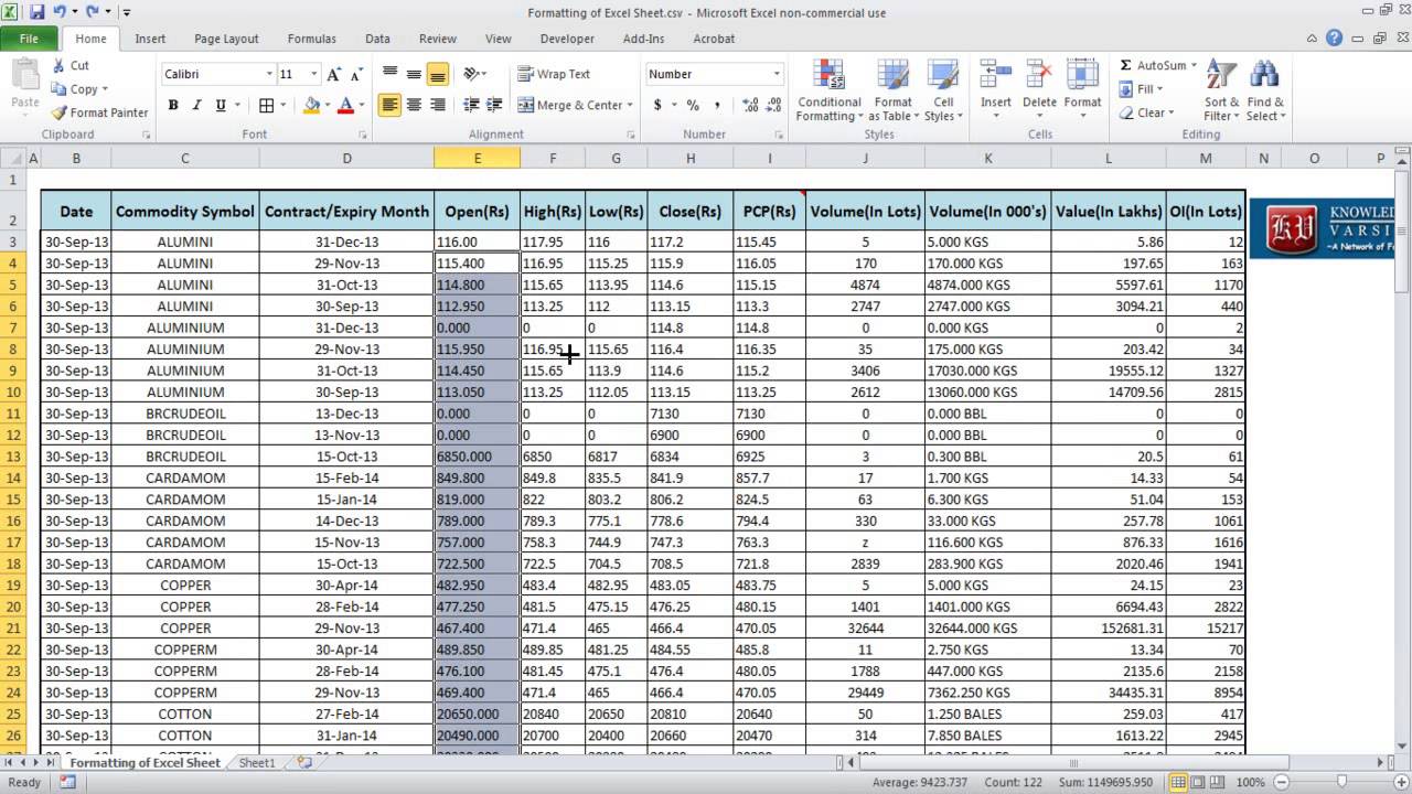 Excel Formatting Number Formatting YouTube Excel Formatting Number Formatting YouTube