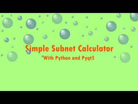 Python Tutorial : IP Subnet Calculator with Pyqt5 - YouTube
