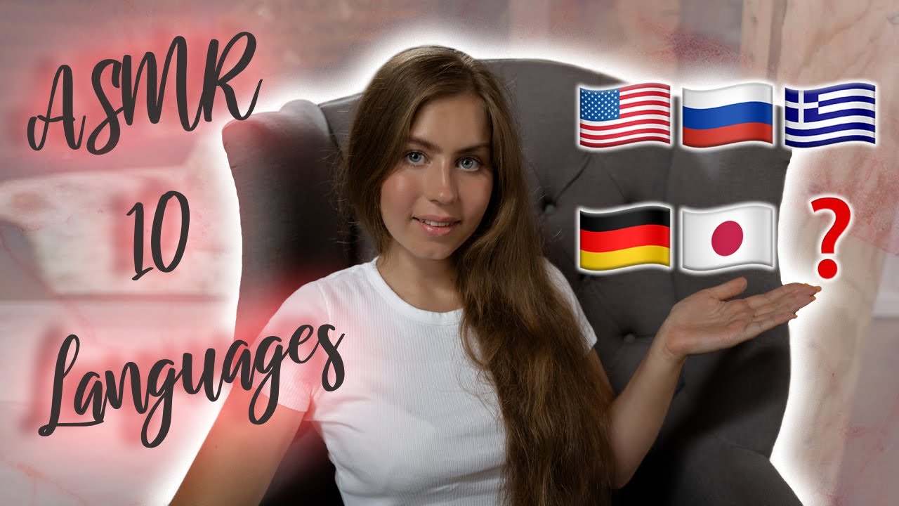 [ASMR] Whispering "Relax" In 10 Different Languages & Hand Movements ...