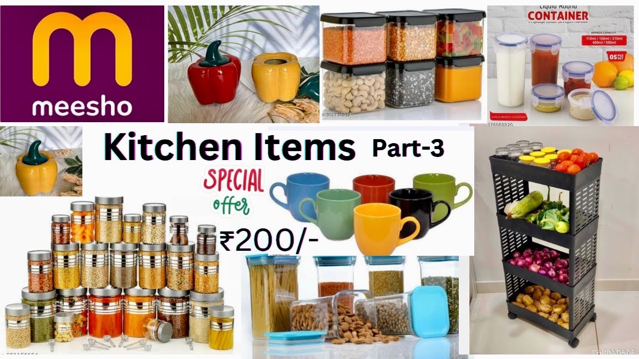 *Latest* Meesho Kitchen Items Must Have products part-3 || Meesho ...
