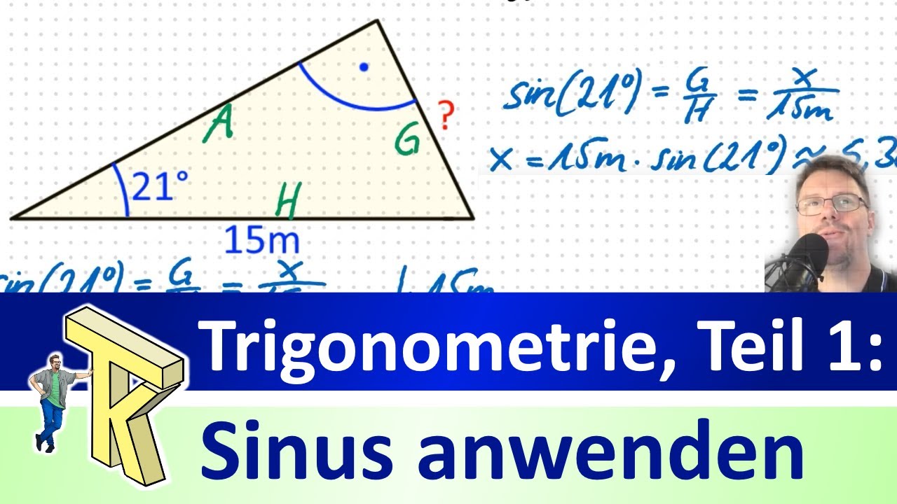 Trigonometrie 1: Sinus anwenden - YouTube